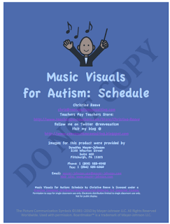 Visuals to Support Music Class - Autism Classroom Resources