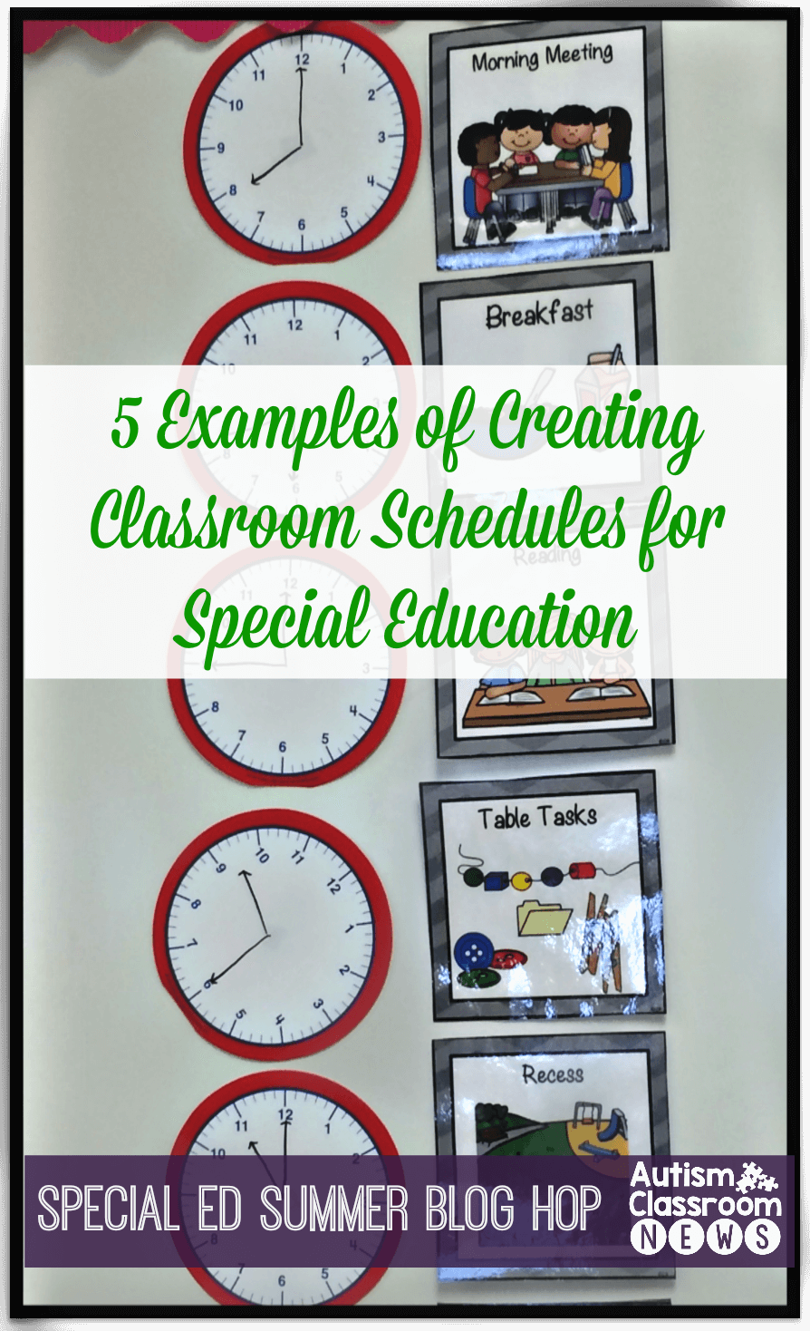 5 Examples of Setting Classroom Schedules in Special Education: Special ...