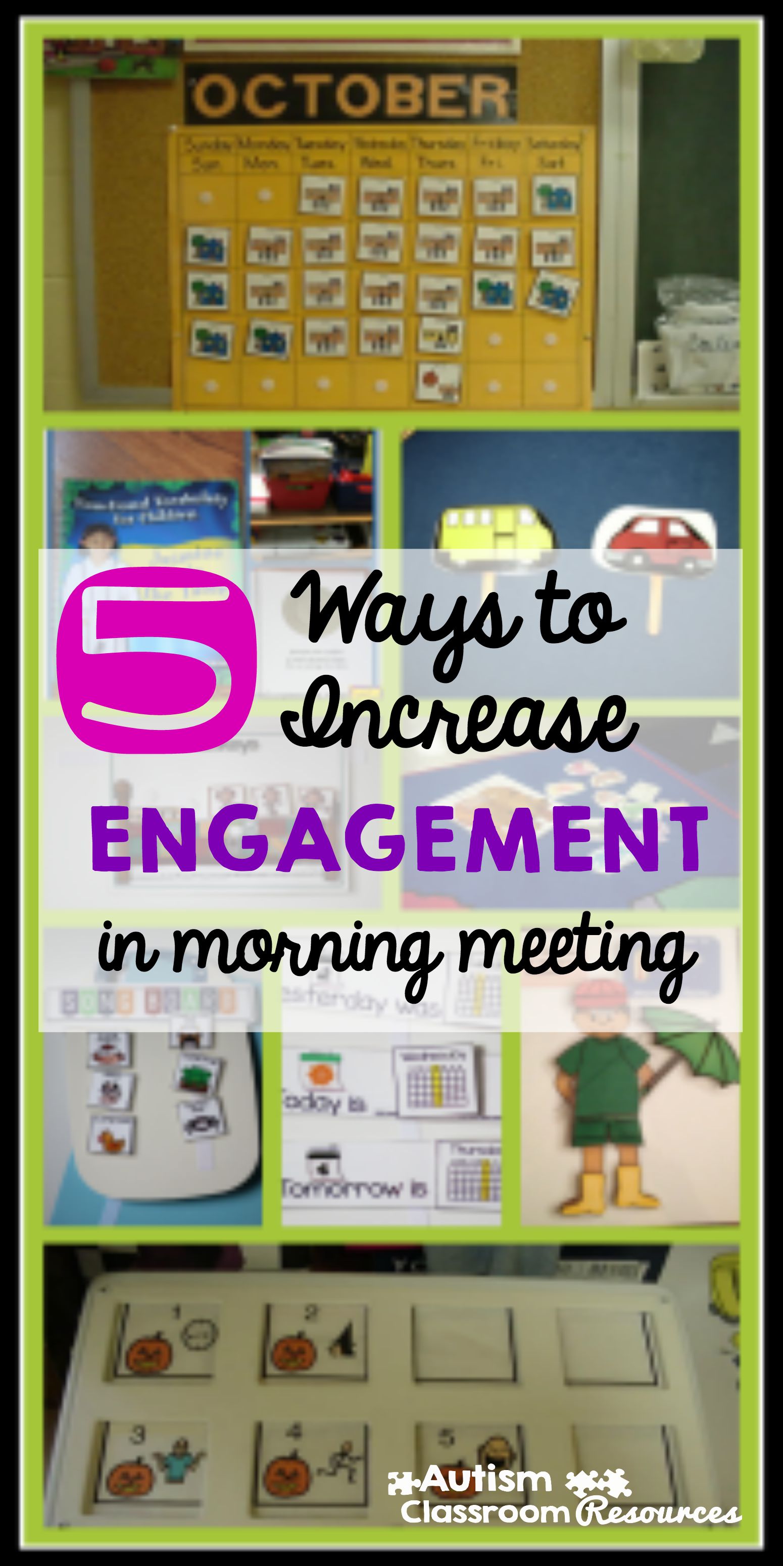 5 Ways to Increase Engagement in Morning Meeting - Autism Classroom ...